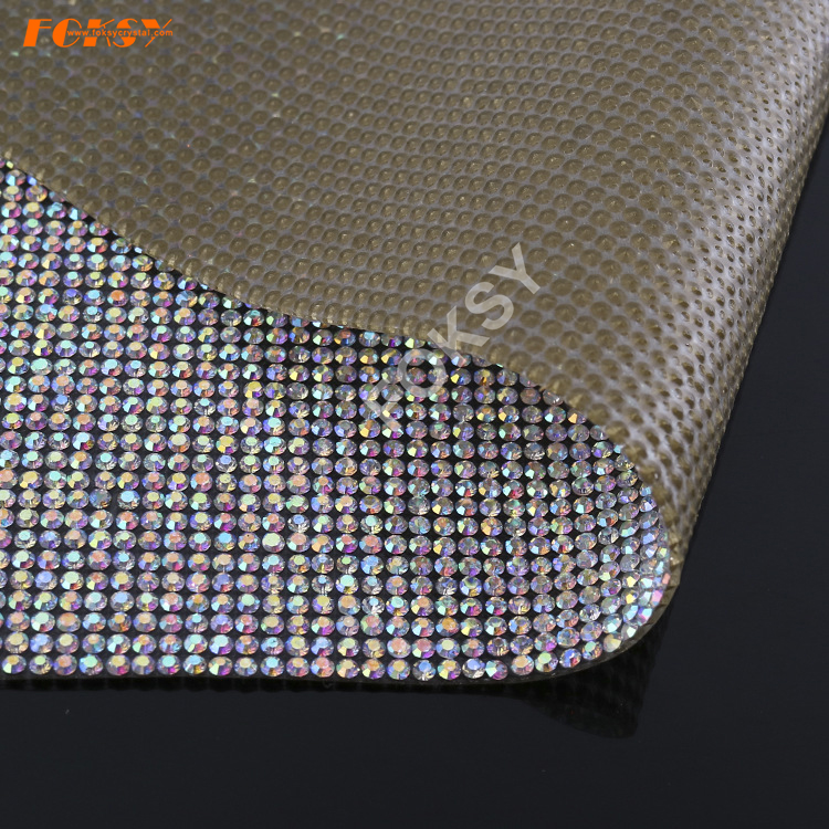Crystal Clear Iron On Silver Rhinestone Sheets Stickers Self Adhesive ...